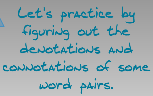 Meaning of Words - Denotation